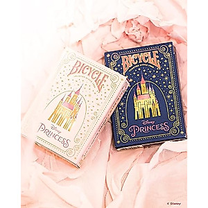 Bicycle Disney Princess Inspired Playing Cards Pink or Blue Playing Cards (Colors May Vary)