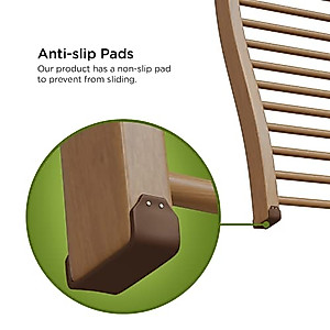 Northwood Sauna Backrest - Handmade from Canadian Red Cedar Wood - Comfortable S-Shape with Anti-Slip Pads