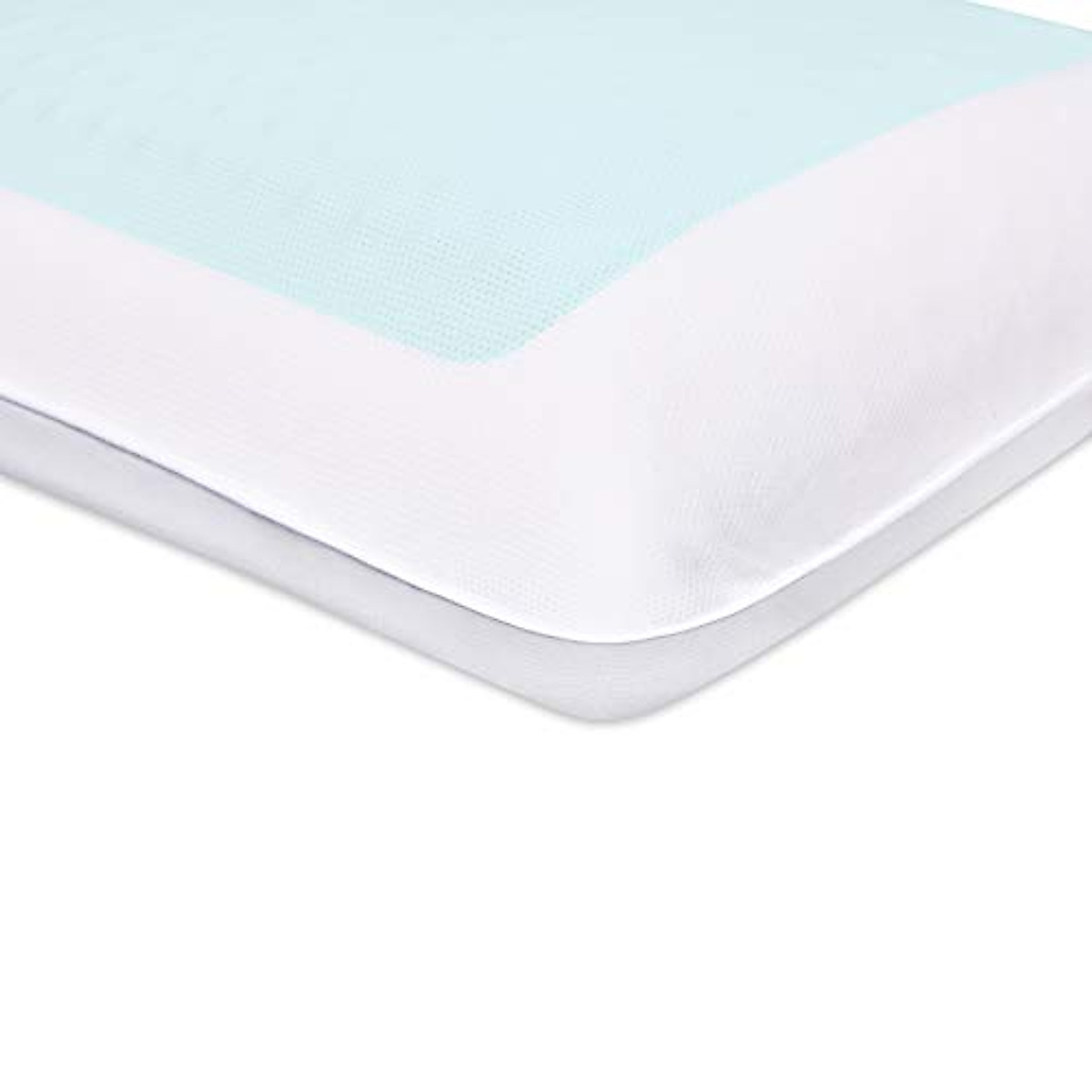 Comfort Revolution Blue Bubble Gel + Memory Foam Pillow, Standard (Pack of 1), White