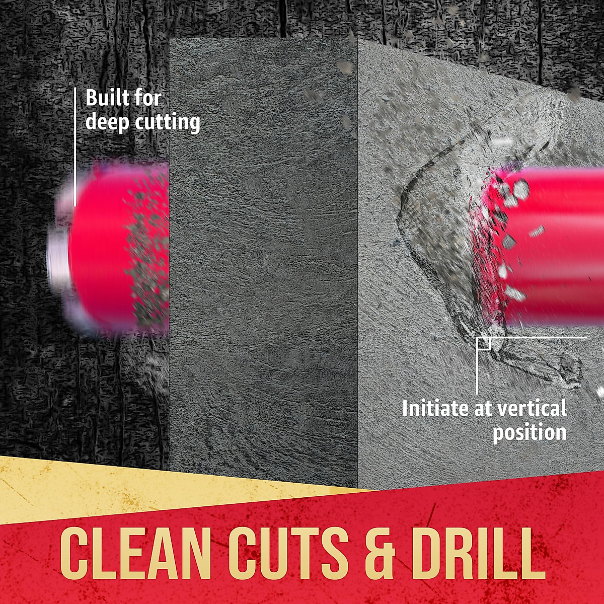 Virginia Abrasives 425-03040 - 1pc 3" x1 4" x 1-1/4"-7 Premium 4" Diamond Core Drill Bits for Wet Cutting & Hole Maximum Drilling Depth & Barrel Coring Reinforced Concrete,Hard Stone,Brick, & Masonry