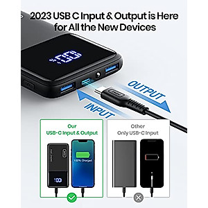 INIU Portable Charger, 22.5W 10500mAh USB C in/Out Power Bank, Fast Charging PD3.0 QC4+ Battery Pack, Slim Portable Phone Charger for iPhone 14 13 12 11 X Pro Samsung S22 S21 Google LG AirPods iPad