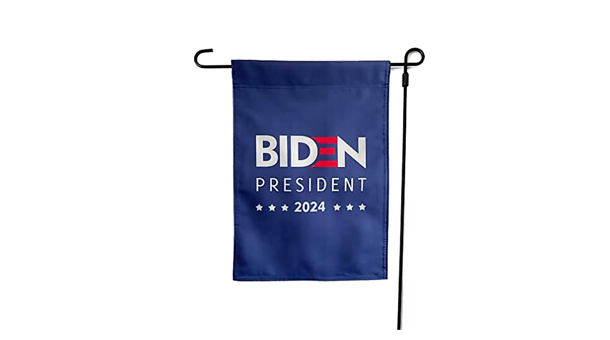 BIDEN 2024 Lawn Flag - Durable 12" x 18"