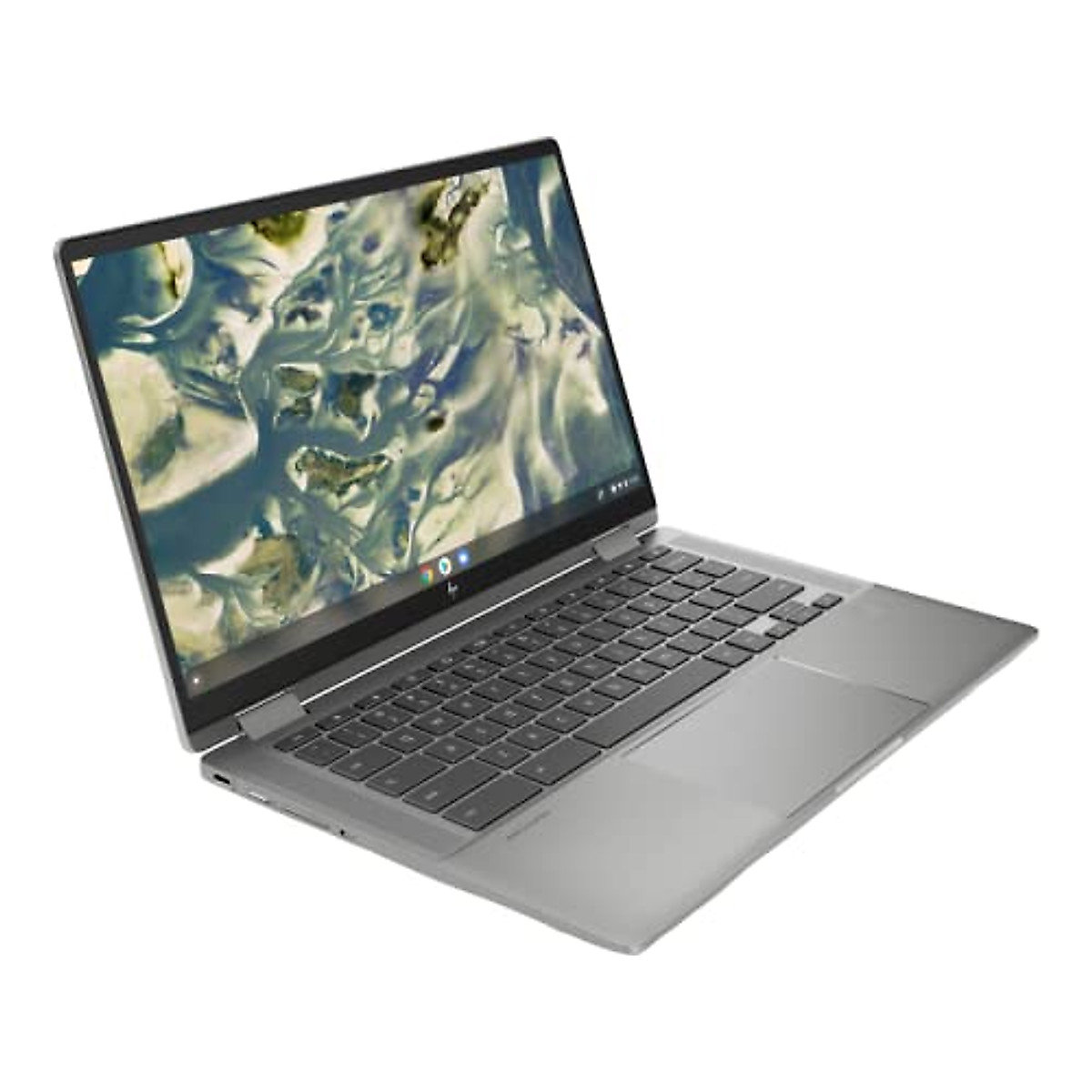 HP Chromebook x360 14C-CC0047NR 14-Inch Touchscreen 2 in 1 Laptop Intel Core i3, 8GB DDR4 RAM, 128GB SSD, Convertible Tablet, MicroSD Reader, USB C, Wifi, Bluetooth, ChromeOS, Mineral Silver (Renewed)