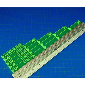 LITKO Armada Multi Range Movement Ruler Set | Compatible with Star Wars: Armada | 5 Pack (Fluorescent Green)