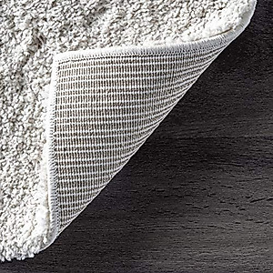 nuLOOM Carolyn Cozy Soft & Plush Shag Area Rug, 4' x 6', Beige