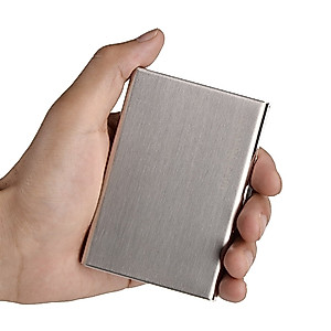 EASTNIGHTS RFID Credit Card Holder Metal Wallet Slim Credit Card Case Protector Business Card Holder for Women or Men