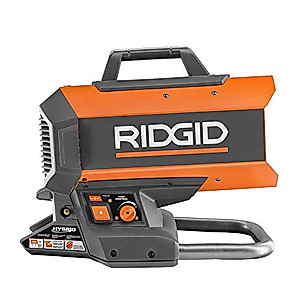 Ridgid 18-Volt 60K BTU Hybrid Forced Air Propane Portable Heater with 18-Volt Lithium-Ion 2.0Ah Battery and Charger Kit