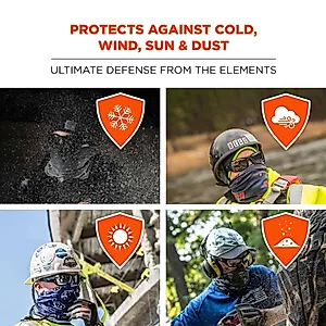 Ergodyne N-Ferno 6492 Thermal Fleece Neck Gaiter, Multiple Ways to Wear, Moisture-Wicking