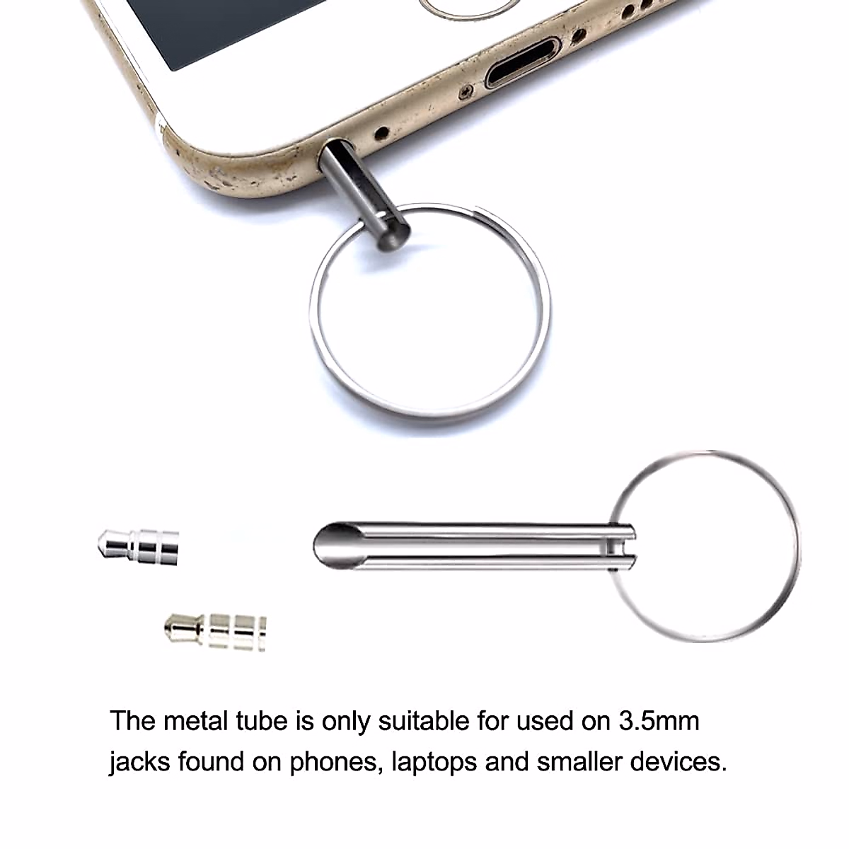 AOYUTC Metal Tube Headphone Plug Extraction Tool- Headphone Tip Removal Tool,Remove Broken Headphone Plug from Headphone Jack of Mobile Devices