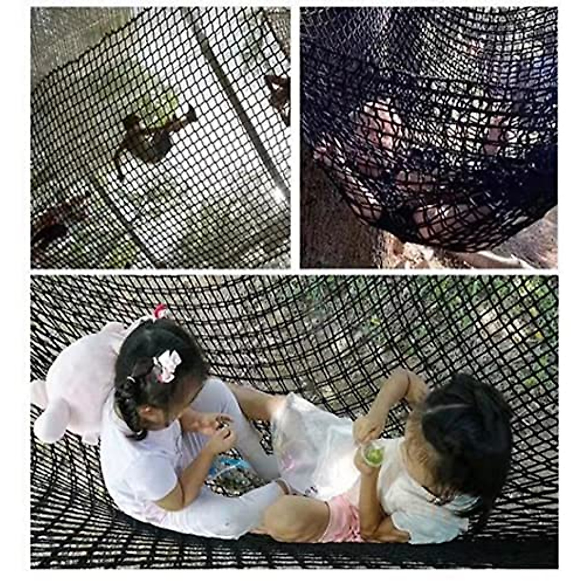 Tree House net Climbing Net Kids Outdoor Treehouse for Kids and Adults Playground Play Safety Net Climbing Cargo net Tree House Accessories Double Layers (Size : 3X4.5m)