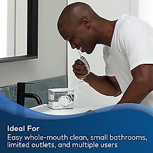 Waterpik ION Professional Cordless Water Flosser Teeth Cleaner Rechargeable and Portable, White, 1 Count