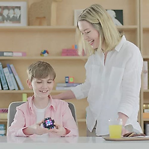 eX-Mars AI Robot Cube & Smart Cube, Self Scrambling STEM Cube with 10 Puzzle Types | Self Solving Speed Cube, Plays Music | Unique Stem Toys for Boys & Girls | Fidget Toys for Adults Anxiety