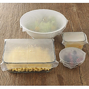 Norpro Silicone Stretch Bowl Covers, Clear, Set of 2