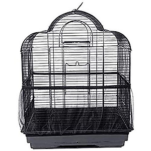 N//A Bird Seed Catcher Large Nylon Net Feather Seeds Collection Net Cover Birdcage Skirt Cage Debris Controls The Mess
