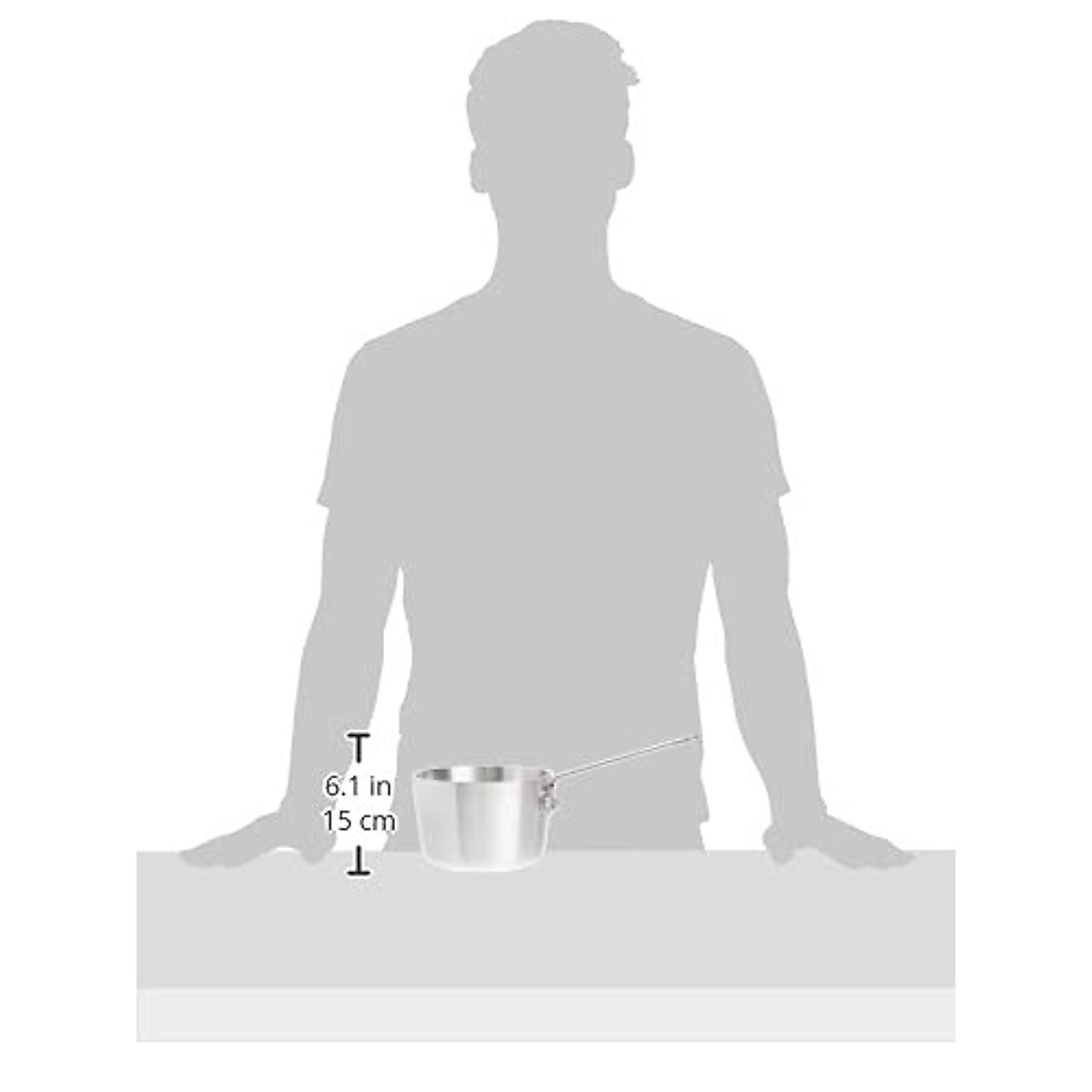 Winware by Winco Winware Professional 1-Quart Aluminum Sauce Pan SaucePanAlu