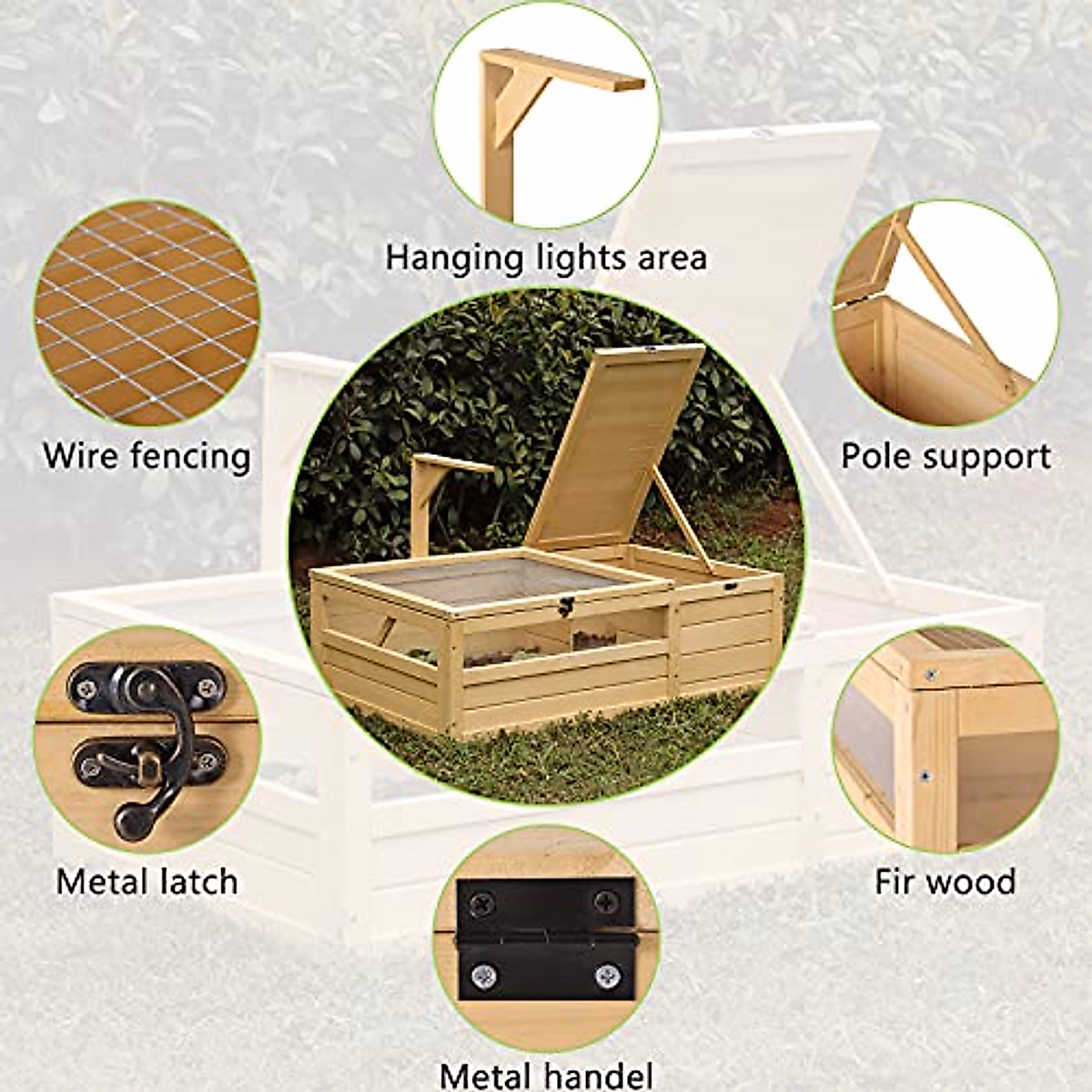 GIODIR Wooden Tortoise House Large Tortoise, Indoor Tortoises Enclosure ...