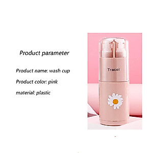 Household items Travel mouthwash Cup Set, Outdoor Toothbrush Storage Box, Portable wash Cup Set, Durable Travel wash Cup, Pink
