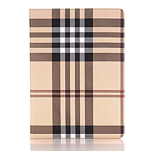 TechCode iPad 10.2in Cover, Luxury PU Leather Folio Stand Case for iPad 7th/8th/9th Gen, Magnetic Smart Protective Case with Auto Sleep/Wake, Yellow