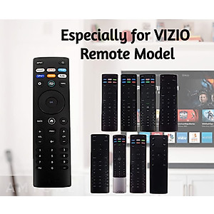 Amtone XRT140 Universal Replacement Remote Control for All VIZIO Smart TVs with Netflix Dis+ Tubi Apps