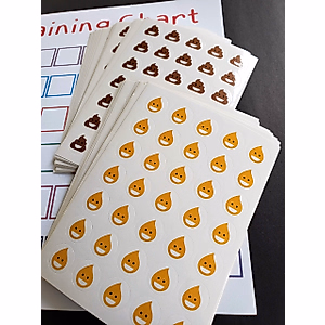 Potty Training Sticker Chart Reward- Monkey Design for Toddler Girls and Boys, Toilet Seat Motivational Weekly Progress Gift with 50 Poop Pee Sticker Sheets for Children