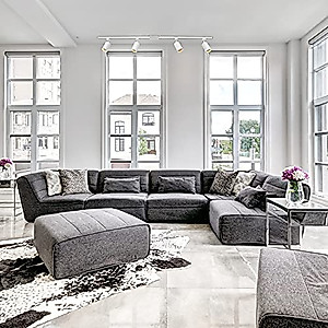 Globe Electric 59740 Tribeca 4-Light 56" Track Lighting Kit, Matte White