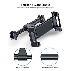 simr Car Headrest Tablet Mount Holder Car Back Seat Tablet Stand for Kids, Compatible with iPhone 14 13 12 Pro iPad Air Pro Mini Galaxy Tab Kindle Fire HD, 4.7-12.9 inch Devices (Black)