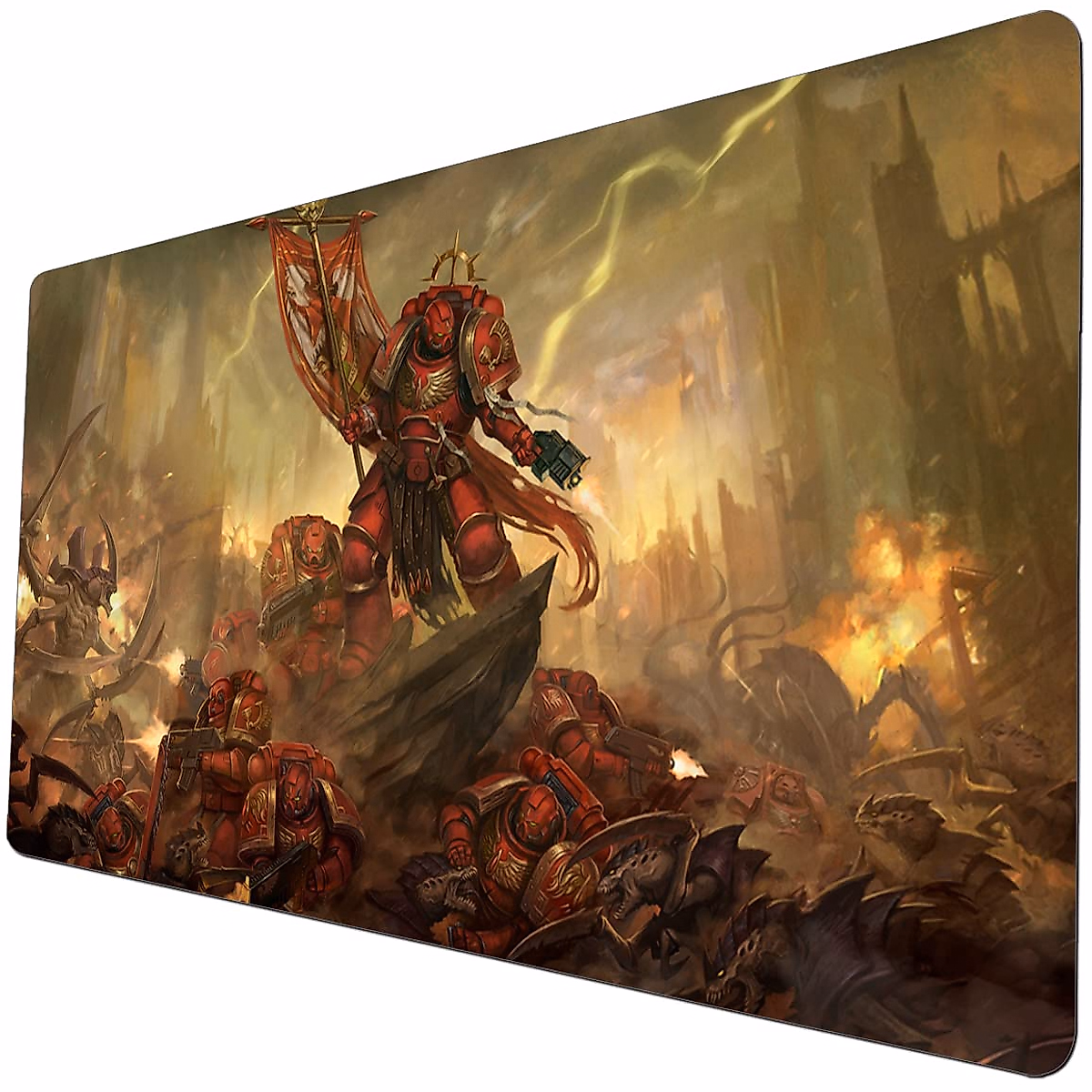 TCG Playmat 60X35cm Table Mats Compatible for MTG DTCG CCG RPG Card Game Accessories Gaming Mousepad(Dragon Epic)(066)