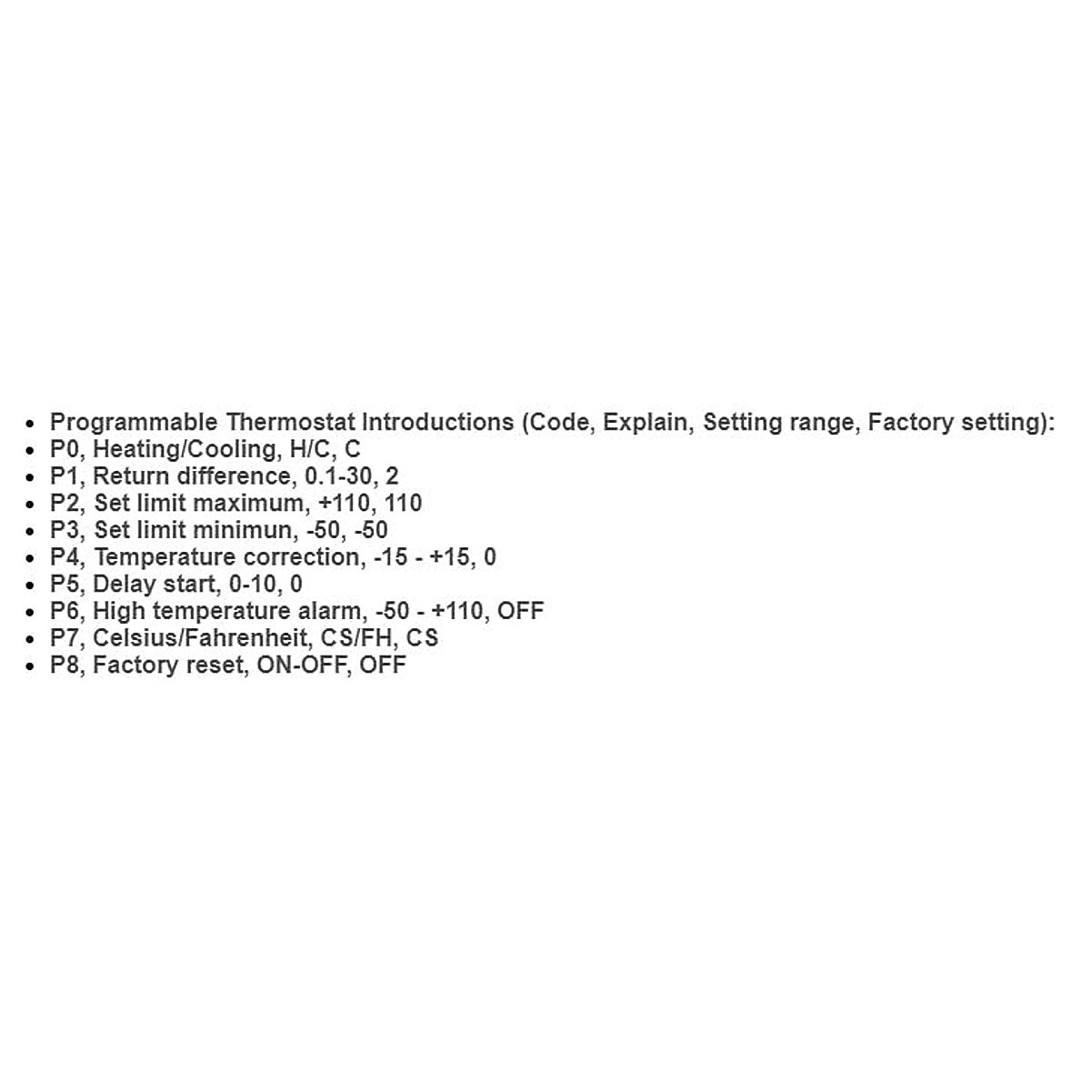 Digital Display Microcomputer Thermostat Temperature Controller Switch Temperature Sensor Microcomputer Thermostat for Air Conditioning System DC 24V