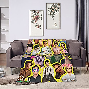 Blanket Tanner Buchanan Soft and Comfortable Warm Fleece Blanket for Sofa,Office Bed car Camp Couch Cozy Plush Throw Blankets Beach Blankets