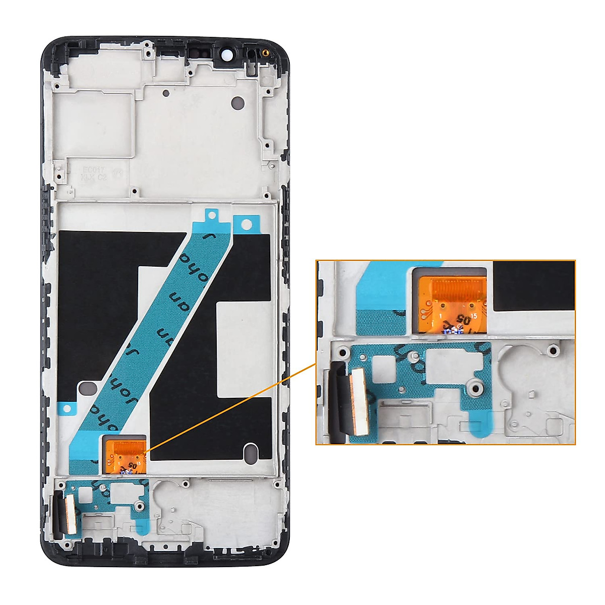 TFT for OnePlus 5T A5010 LCD Screen Replacement for OnePlus 5T A5010 LCD Display Touch Screen Digitizer Assembly Replacement with Repair Parts (Black with Frame)