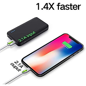 JDB Portable Charger, 【4-Pack】 Ultra-Slim 5V/2.1A 5000mAh Power Bank External Battery Backup Pack, Compatible with iPhone, iPad, Samsung,and More …