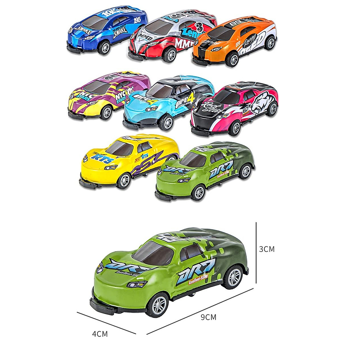 Ai-Fun 8PCS Stunt Toy Cars, Flips Pull Back Car Die Cast Car Toys for 3-6 Year Old Boys Jumping Flip Stunt Toy Cars Mini Model Cars for Kids Boys
