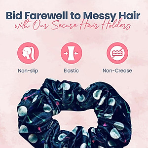 Golf Scrunchie, Golf Hair Accessories- Golfing Elastics for Golfers, Golf Gifts for Women, Teens and Girls