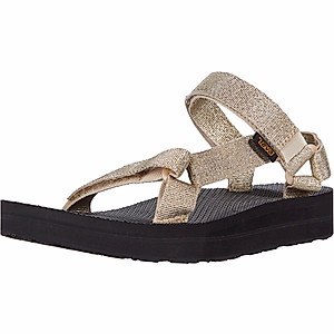 Teva Women's Midform Universal Sandal, Metallic Champagne, 7