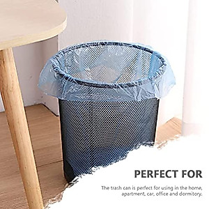 DOITOOL Metal Mesh Waste Basket, Black Wire Mesh Wastebasket for Home or Office, Round Mesh Small Trash Can for Under Desk, Kitchen, Bedroom, Den, or Recycling Can ( 12L )