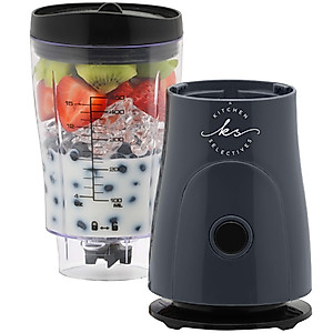 Kitchen Selectives Dark Gray 14-Ounce Mini Blender
