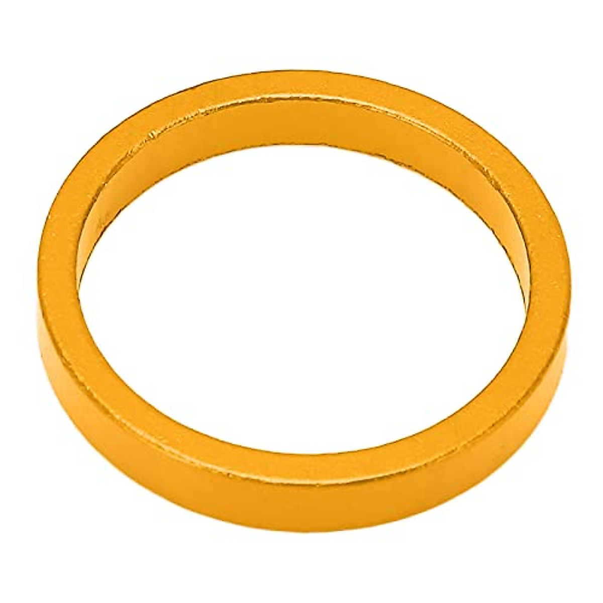 Kadimendium Bike Front Fork Gasket, Bicycle Headset Washer Aluminum Alloy Light Weight for Road Bike 28.6mm Tube(Gold)