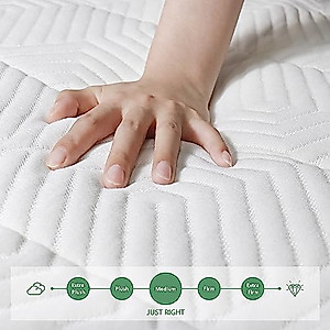Zeffly Queen Size Mattress 10 Inch, Gel Memory Foam Mattress with Individual Pocket Springs, Hybrid Mattress in a Box for Pressure Relief & Cooler Sleep, CertiPUR-US Certified