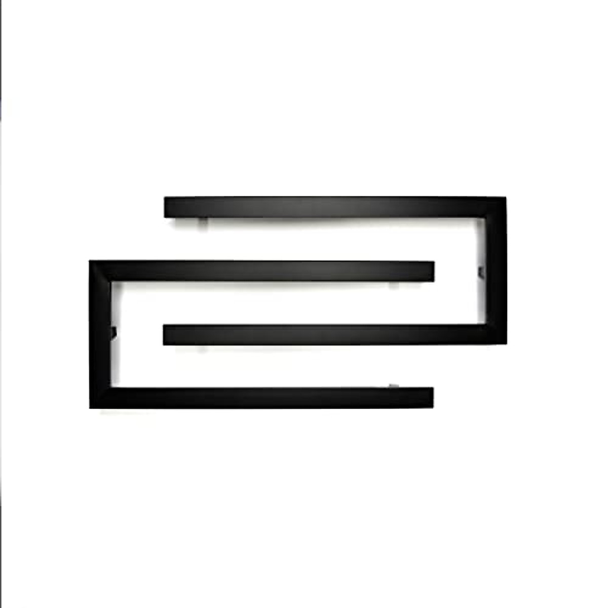 Modern Towel Shelf, Matt Black Bath Towel Holders, 4-Tiers Integrated Towel Rails, Wall Mounted Towels Shelves Rack