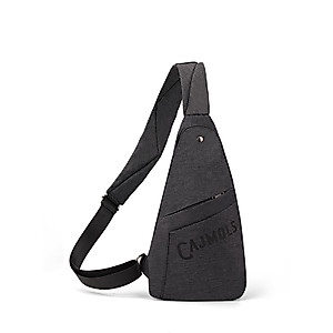 Cajmols Mens Sling Bag Anti-Theft Crossbody Bag Small Sling Bag for Mens Travel Sling Bag for Men Lightweight Hiking Casual Travel Daypacks (N-Dark Grey)