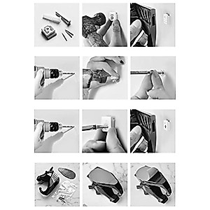 Kopiqin Crafts Home Wall Decoration Elegant Animal Head Resin 6 Set Cartoon Hook Jewelry Key Scarf Bag Hanger Robes Coat Rack for Living Room Bedroom(Deer, Elephant, Rhino,Giraffe,Horse,Goat)