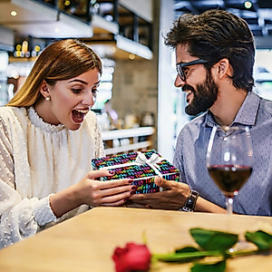 Happy Birthday Wrapping Paper for Girls Boys Kids Women Men, Gradient Color Birthday Wrapping Paper with Cut Lines on Reverse, 7 Sheets Happy Birthday Gift Wrap Folded Flat 20x28 inches