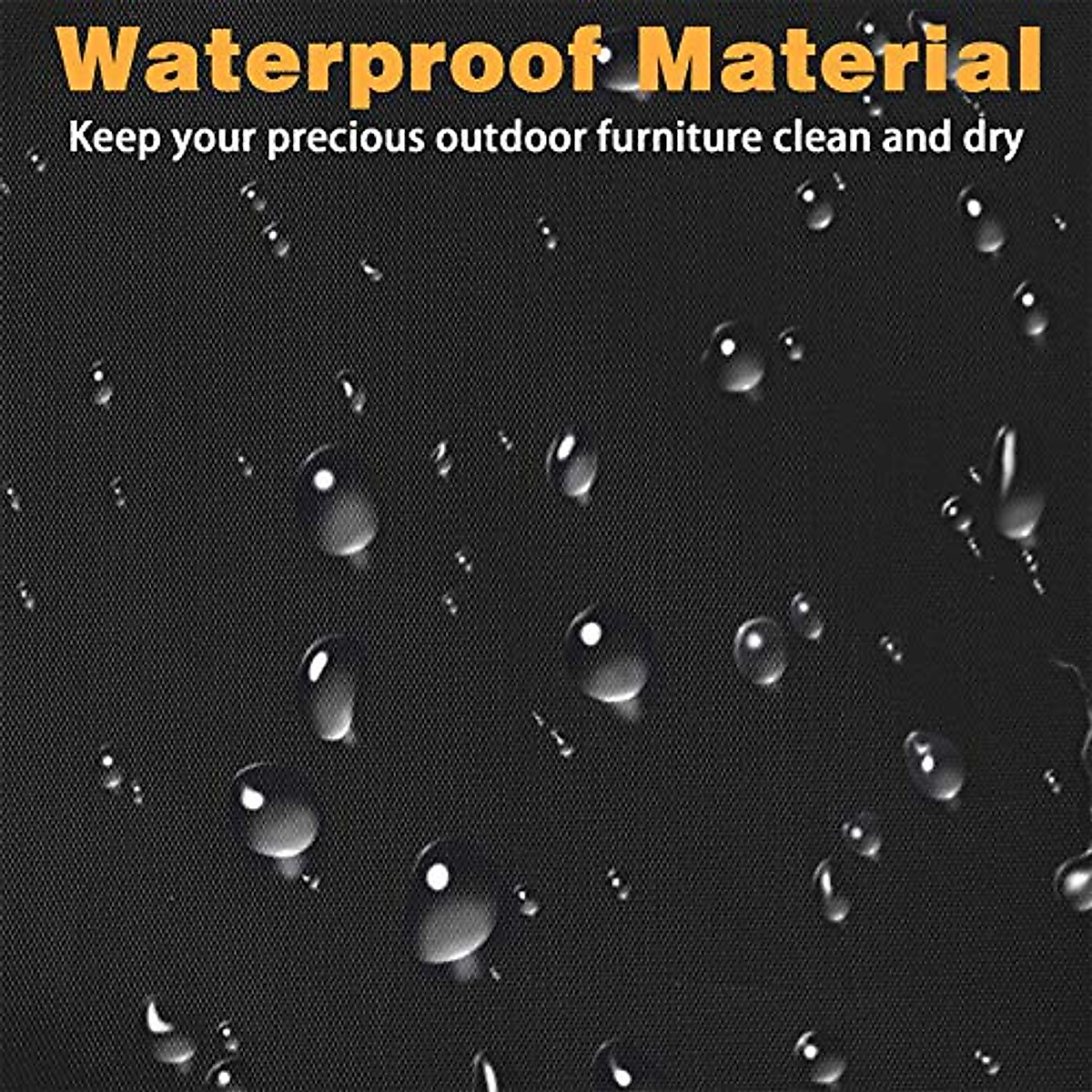 Mancro Square Patio Table Cover, 48 Inch Water-Resistant Outdoor Patio Furniture Cover for Table and Chairs, Windproof & UV-Protection Patio Cover 48L x 48W x 29H