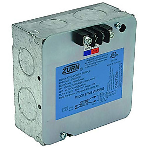Zurn P6000-HW6 7.6VDC Hardwired Power Converter for 6VDC Flush Valves and Faucets, Steel