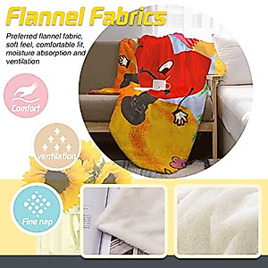 Haidguiin Throw Blankets Cute Blanket Bedding Blankets Sofa Blankets Flannel Blankets Air Conditioning Blanket Fans Gifts