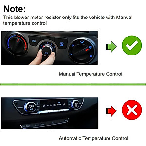 HVAC Blower Motor Resistor - Compatible with 1999-2006 Chevy Silverado GMC Sierra 1500 2500 3500 2000-2002 Yukon XL - Replaces 89019089 89018597