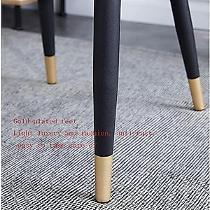 FIXARE Kitchen Dining Chairs Set of 4 Modern Metal Leg Living Room Chairs Water Proof Leather Upholstered Side Chairs Kitchen Counter Chairs (Color : Gray)