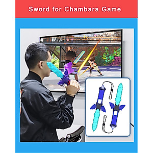 2023 Switch Sports Accessories Bundle,Hacksya Family Accessories Kit for Nintendo Switch Sports Games : Mario Golf Clubs,Wrist Bands,Soccer Leg Straps,Sword and Tennis Rackets