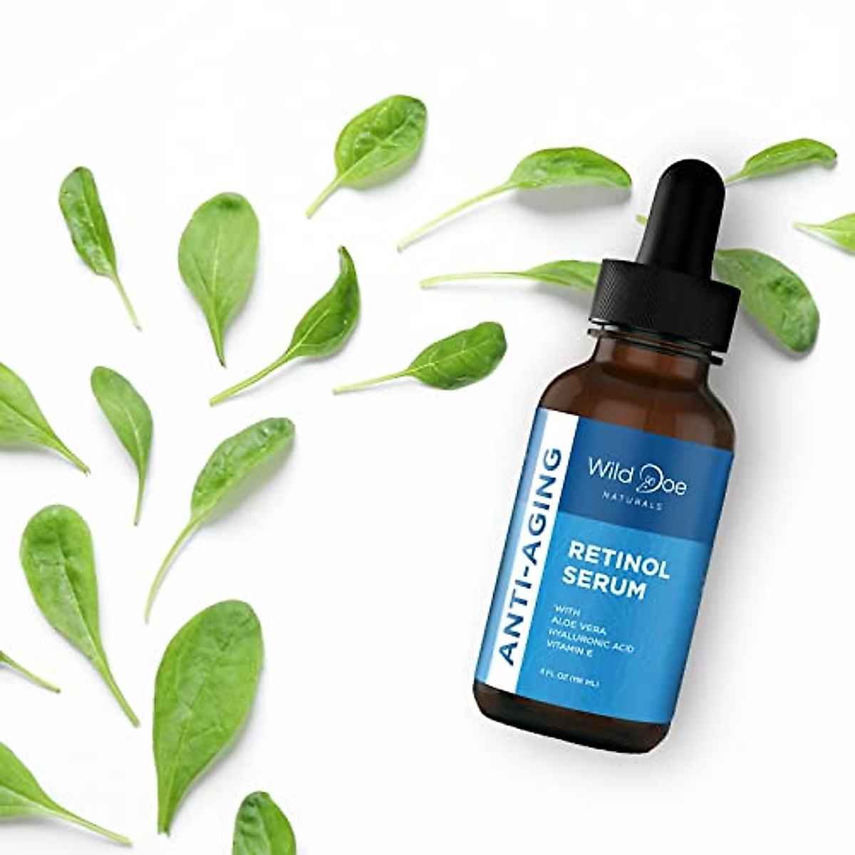 Retinol Serum for Face -Anti Aging Serum & Dark Spot Corrector w/ Hyaluronic Acid, Pure Aloe Vera Gel, Vitamin E Oil For Scars Treatment: Target Lines/Wrinkles, Boost Collagen, Aid Acne Treatment -4oz