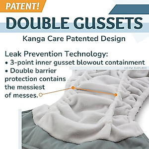 Kanga Care Rumparooz G3 Cloth Diaper Reusable One Size Pocket Diaper Patented Inner Double Gusset 2 pcs Microfiber Insert Soaker (6-35+ lbs) - Wander